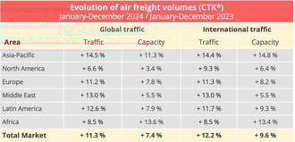 A record year and a profitable one for global air freight in 2024