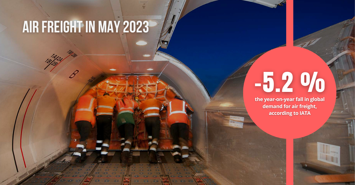 Air freight rates and cargo volumes continue to decline
